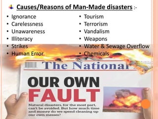 Man-Made Disaster PPT | PPTX