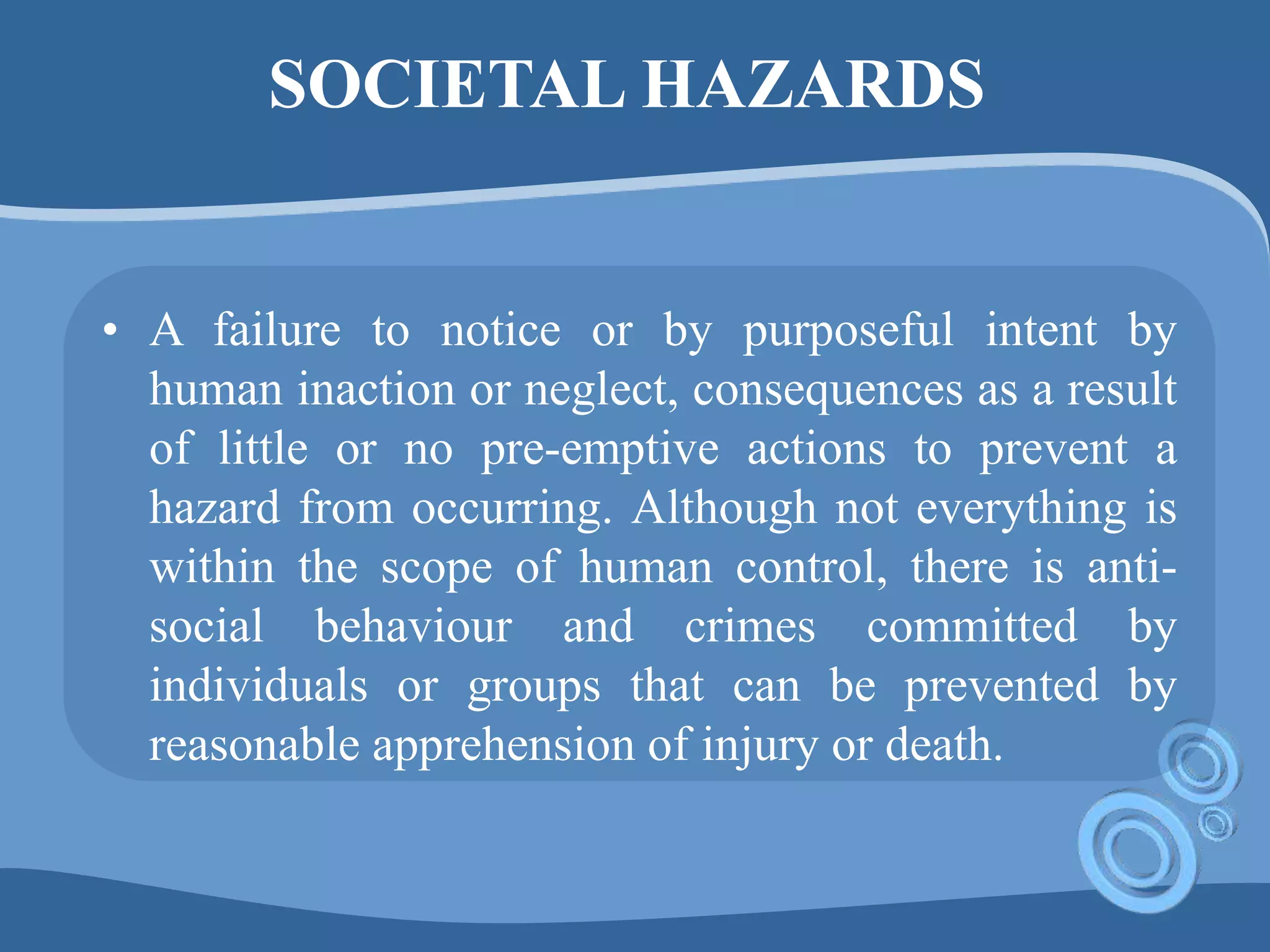 Man made disasters | PPTX