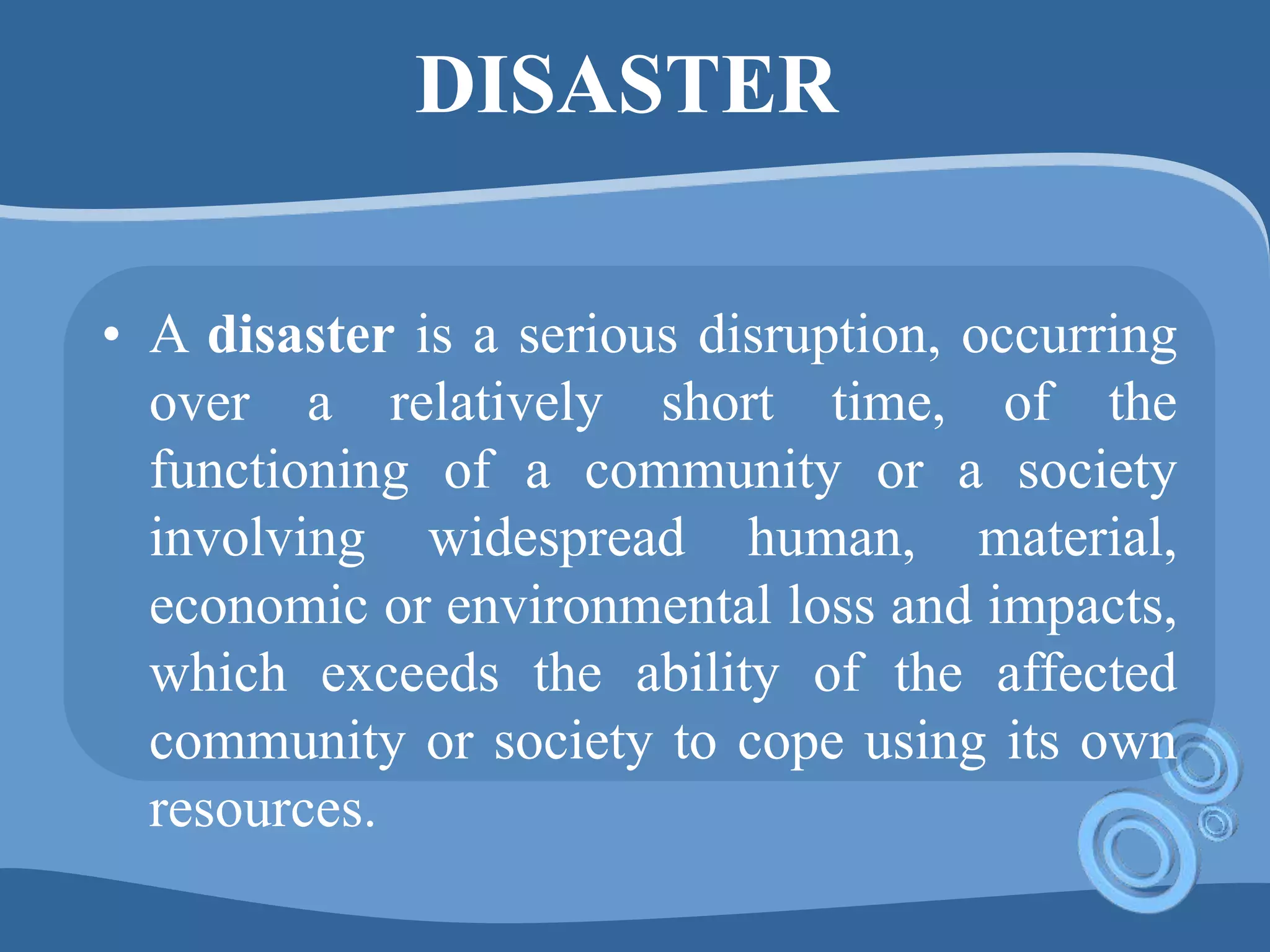 Man made disasters | PPTX