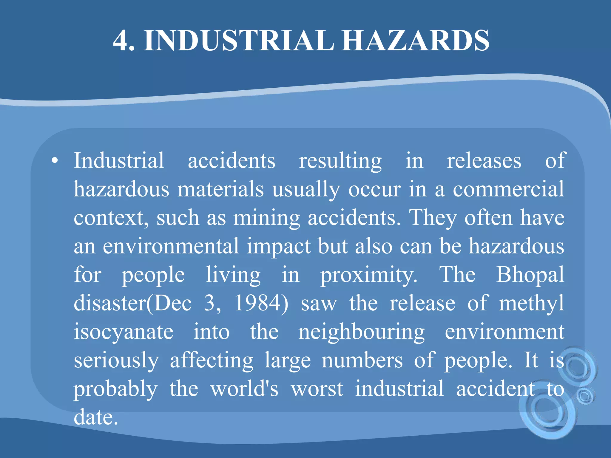 Man made disasters | PPTX