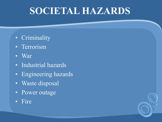 Man made disasters | PPTX