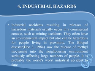 Man made disasters | PPTX