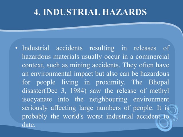 Man made disasters | PPTX