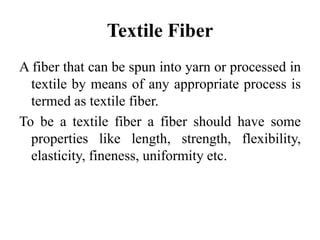 Man made fiber | PPTX