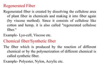 Man made fiber | PPTX