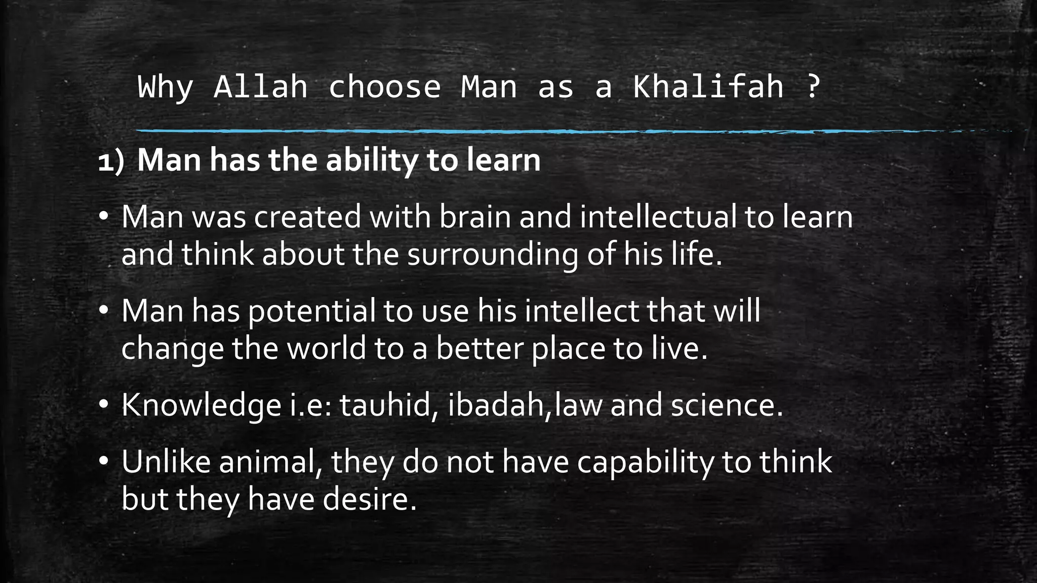 The Islamic Worldview (MAN) | PPT