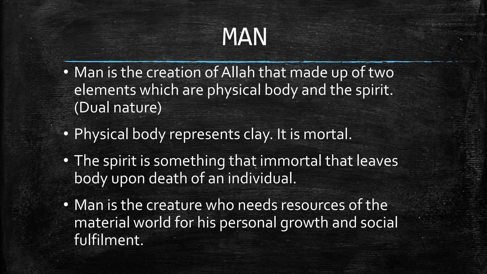 The Islamic Worldview (MAN) | PPT