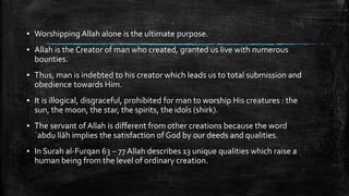 The Islamic Worldview (MAN) | PPTX