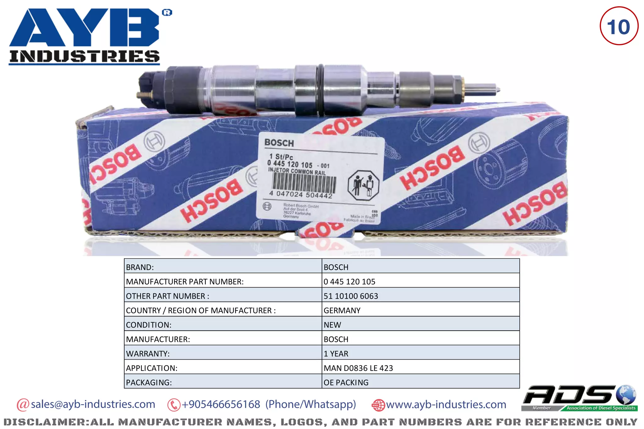 Diesel Fuel System Components For MAN Truck and Industrial Engines | PDF