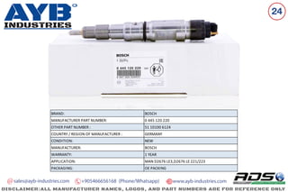 Diesel Fuel System Components For MAN Truck and Industrial Engines | PDF