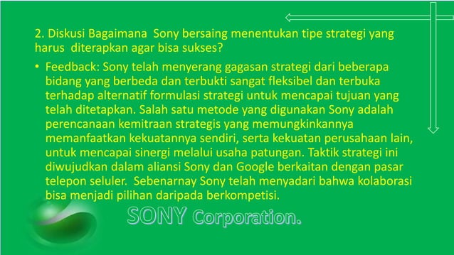 Pengantar Manajemen "Sony Corporation" | PPTX