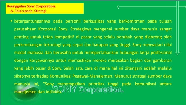 Pengantar Manajemen "Sony Corporation" | PPTX