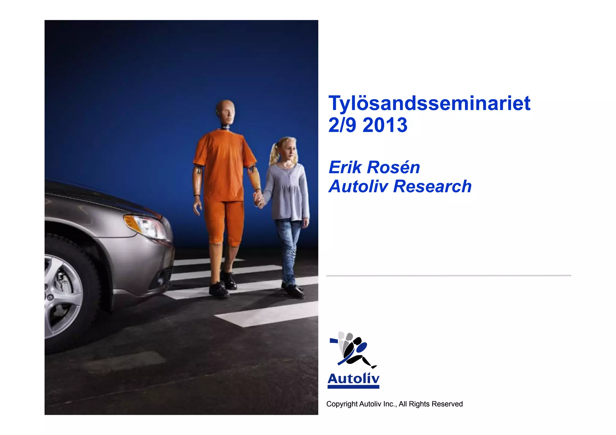 Erik Rosén, forskare Autoliv Research | PDF