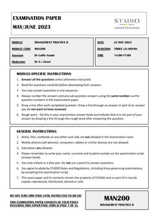 MAN200 2023 01 Examination Paper (2).pdf