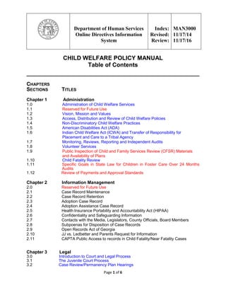 Man3000 child welfare | PDF