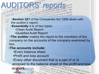 Auditor and Director Reports | PPTX