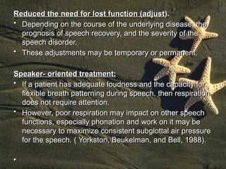 Managament/Treatment of Dysarthria.pptx