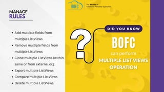 Perform Multiple List View Operations with BOFC | PPT