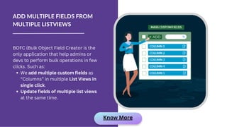 Perform Multiple List View Operations with BOFC | PPT