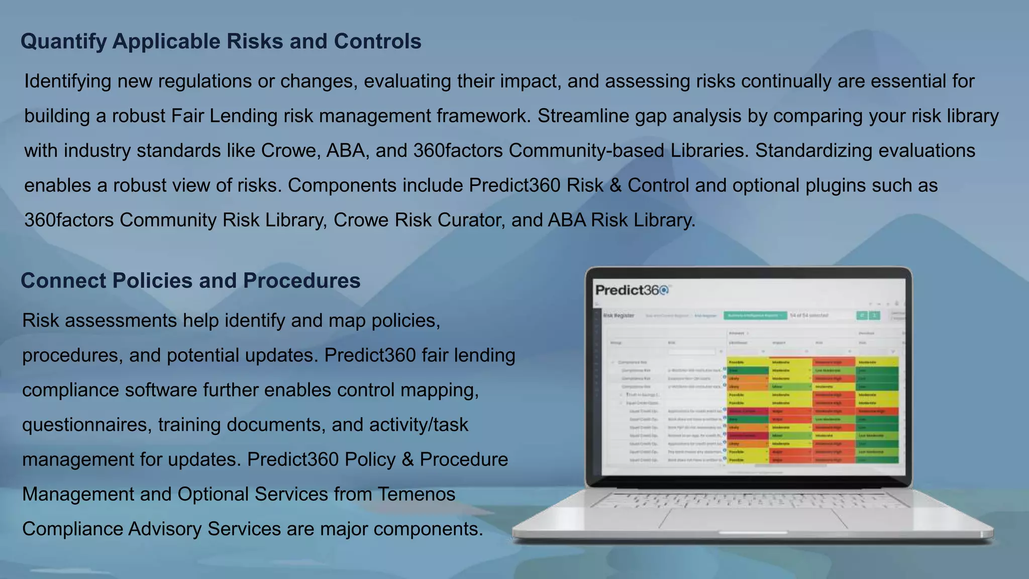 Manage Fair Lending Regulatory Risk and Compliance Using Predict360's ...