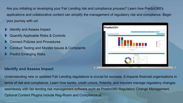 Manage Fair Lending Regulatory Risk and Compliance Using Predict360's ...