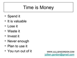 Manage Time Make Money | PPT