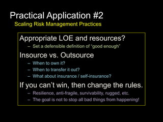 Manage Your Risk, Not Somebody Else's | PPTX