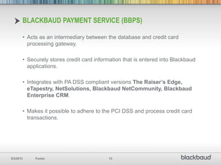 Manage a Recurring Gift Process and Implement PCI Compliance with The ...