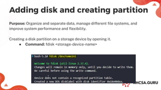 Manage Basic Storage in RHEL - RHCSA (RH134).pdf | Operating Systems | Computer Software and ...
