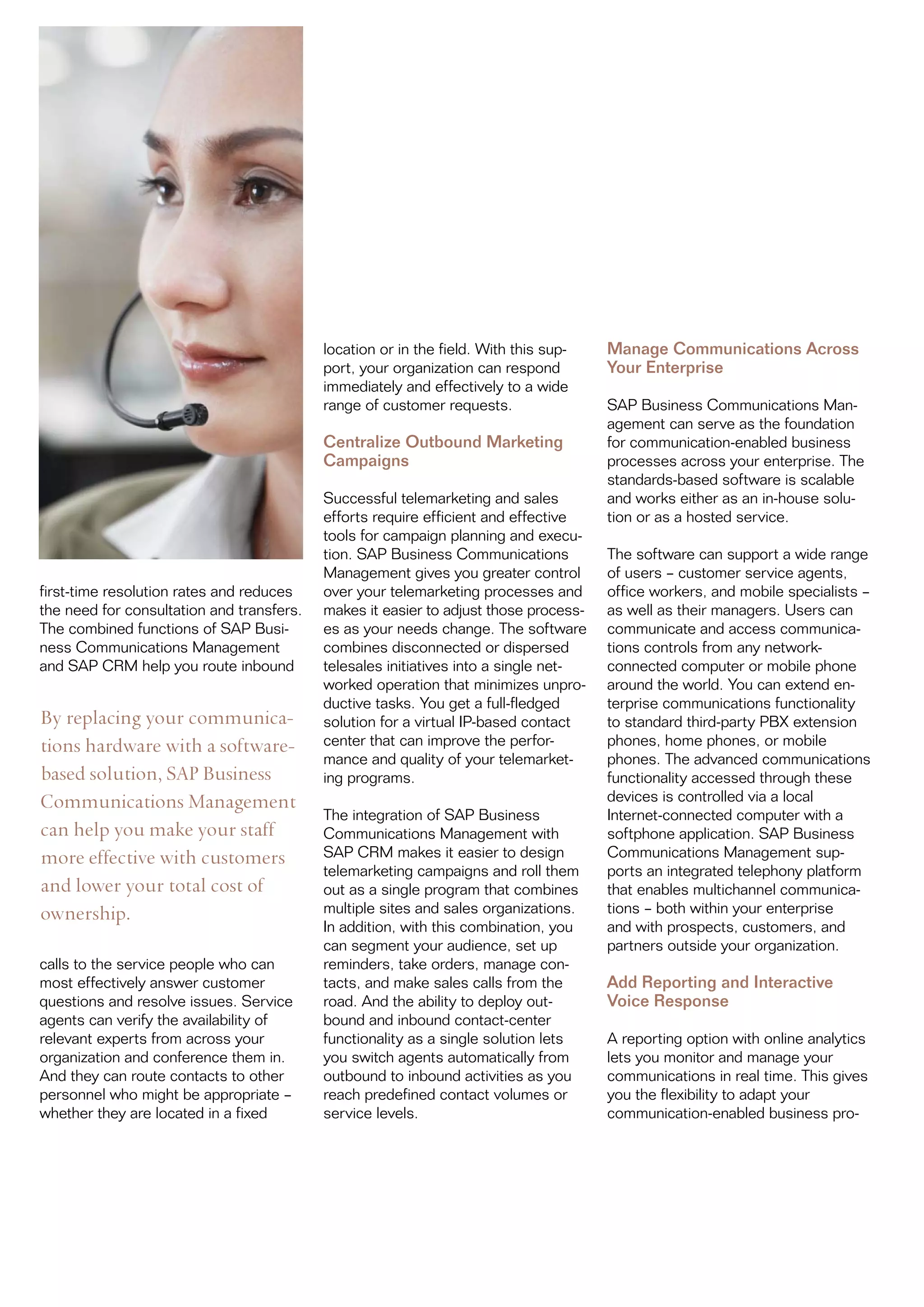 Manage business communications with SAP | PDF