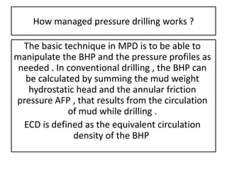 Managed pressure-drilling | PPTX