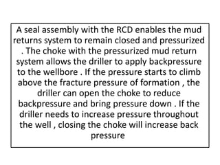 Managed pressure-drilling | PPTX