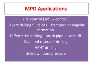 Managed pressure-drilling | PPTX