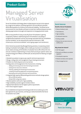 Managed Server Virtualisation | PDF | Web Hosting | Internet