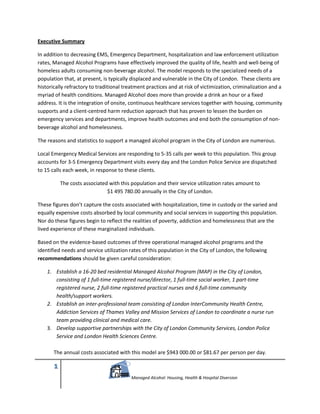 Managed alcohol report (2) | PDF