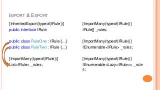 Managed extensibility framework | PPTX | Programming Languages | Computing