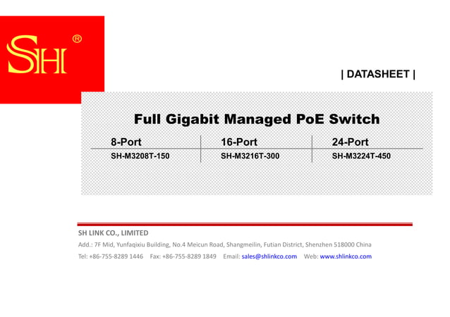 Managed gigabit PoE Switch | PDF | Computer Networking | Computing