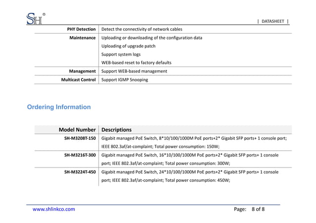 Managed gigabit PoE Switch | PDF | Computer Networking | Computing