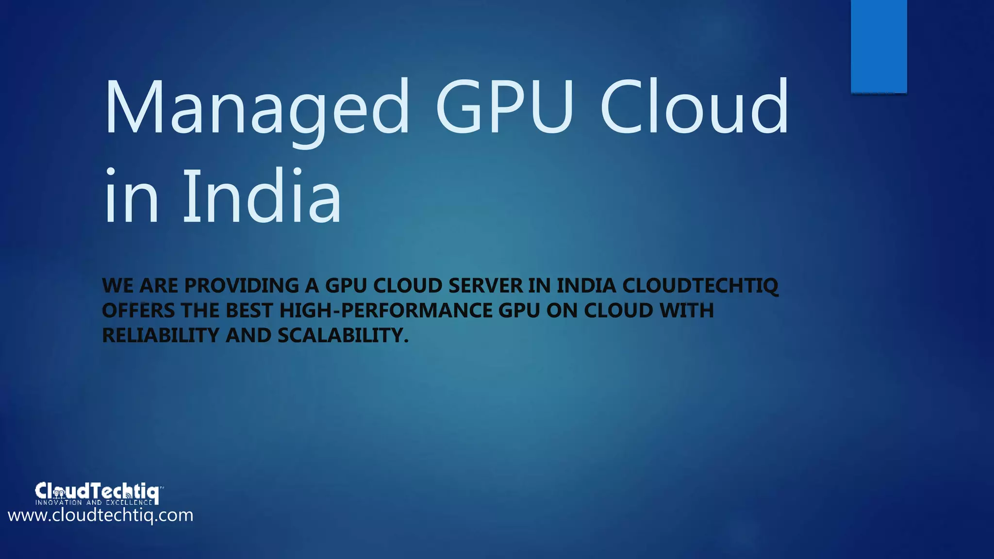 GPU Cloud Server in India | PPTX