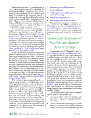 Managed Grazing in Riparian Areas | PDF