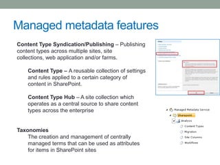 Managed metadata in SharePoint 2010 | PPT