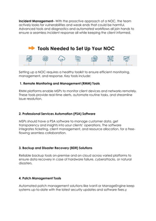 Managed Noc Services For Msp - Infrassist | PDF