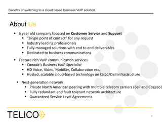 Benefits of switching to a cloud based VoIP phone system. | PPT