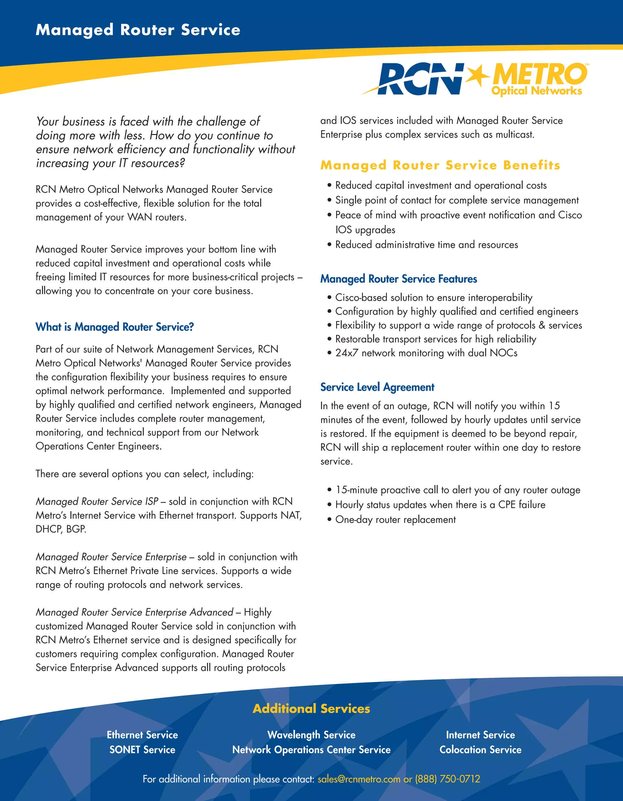 Managed Router Service Final | PDF