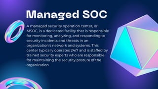 Managed Security Operations Center – CRI Advantage | PDF