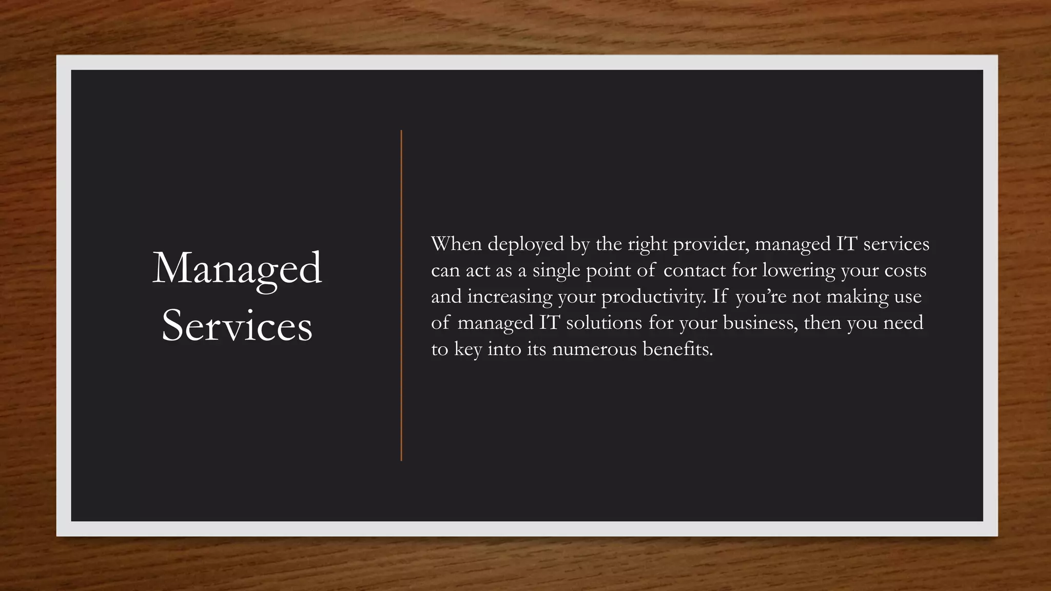 Managed Services | PPTX