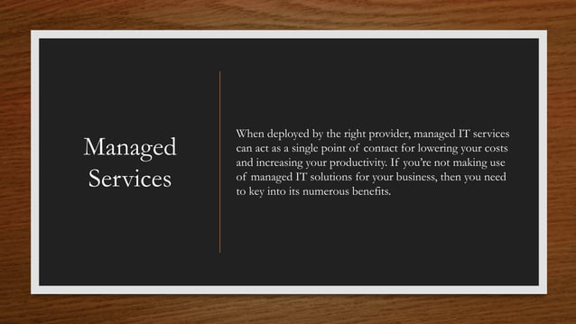Managed Services | PPT