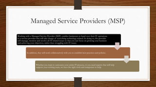 Managed Services | PPTX | Cloud Computing | Internet