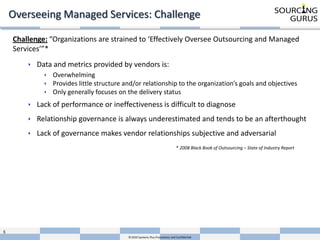 Managed Services Balanced Scorecard Presentation By Sourcing Gurus | PDF