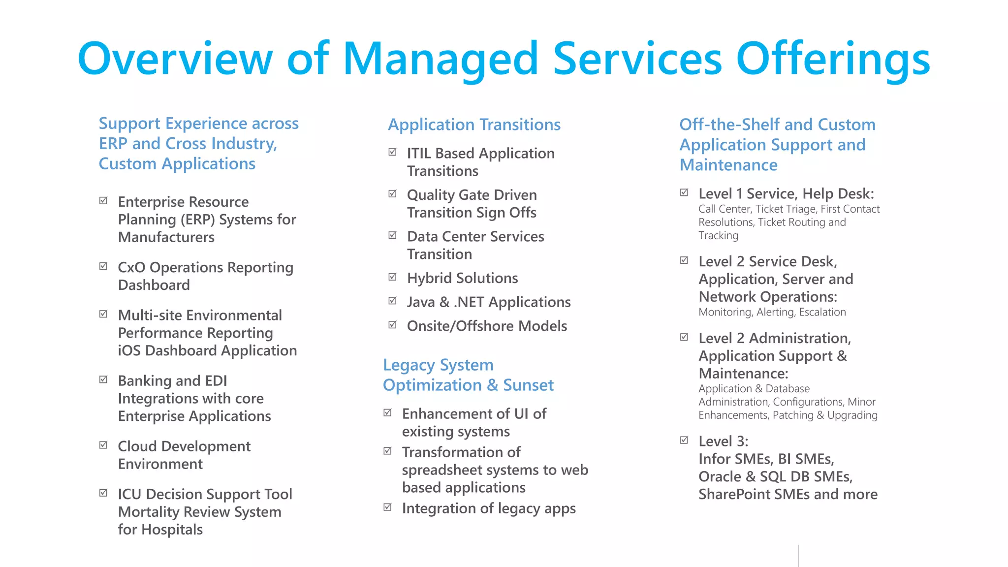 Managed Services Capabilities | PPT | Free Download
